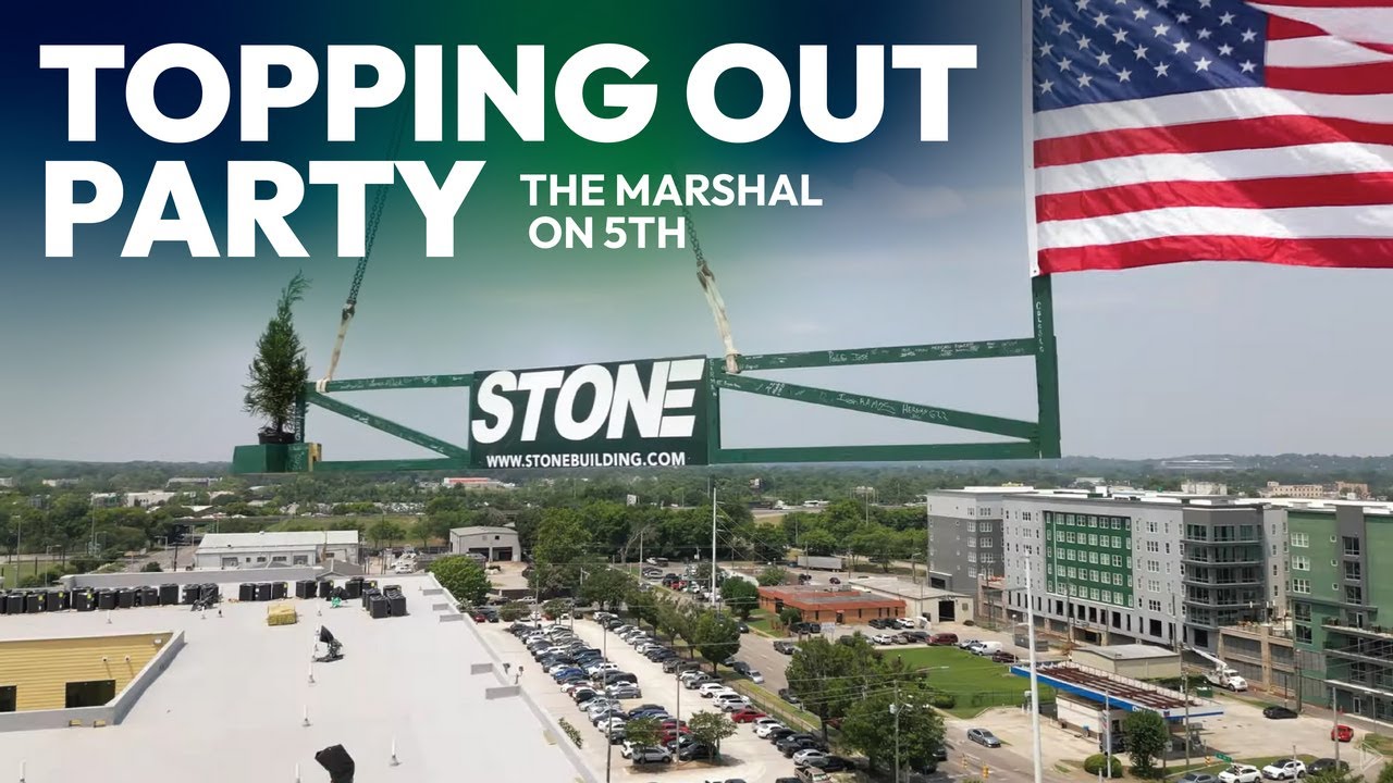 Stone Building Company: The Marshall on 5th - Topping Out Party - YouTube