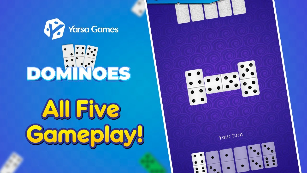 Dominoes Board Game : All Five Gameplay - YouTube