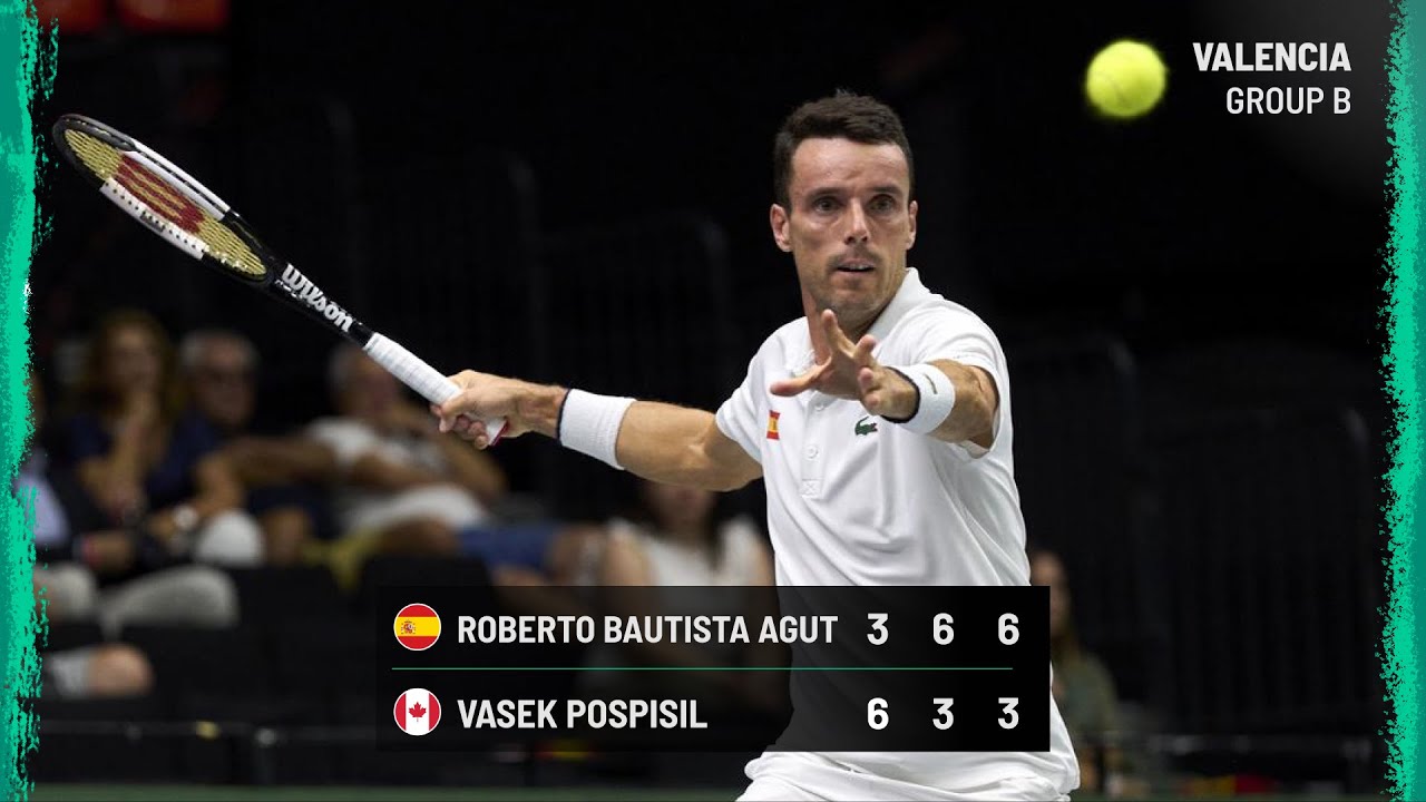 Bautista v Pospisil | Spain v Canada | Day 4 Match 1 Highlights - YouTube
