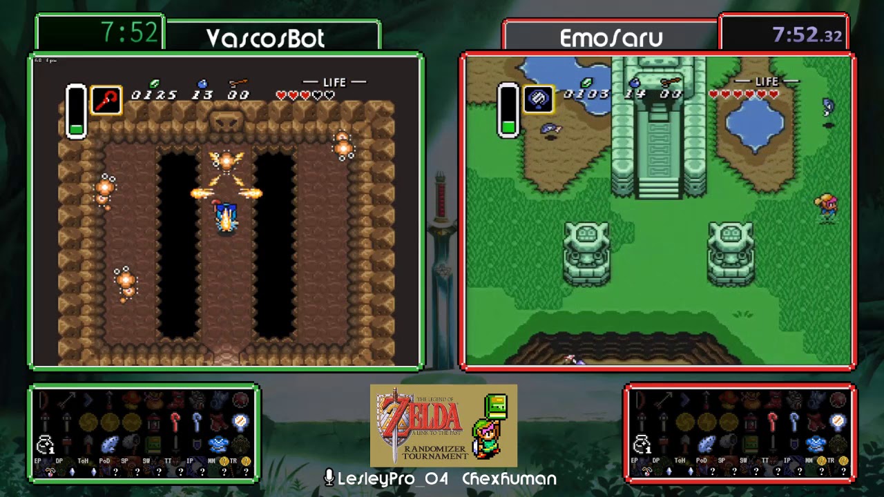 EmoSaru vs. VascosBot, Race 1 - ALTTP Randomizer Secondary Tournament ...