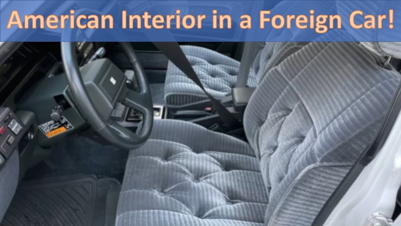 The Most American Car Interior--And, It's in a Toyota! The Plush 1985 ...