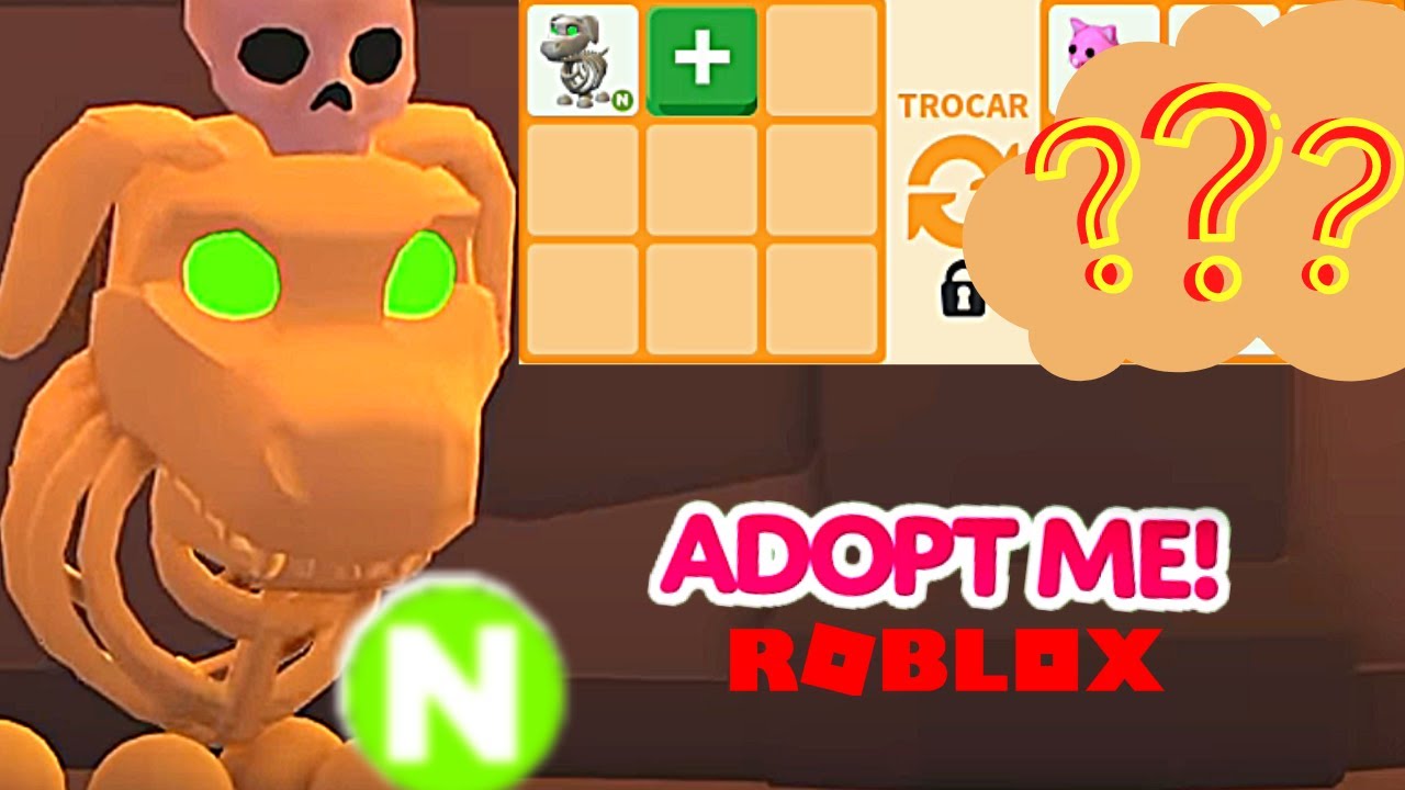 Roblox Adopt Me Skele Dog Neon (o que ofertam por cachorro esqueleto ...