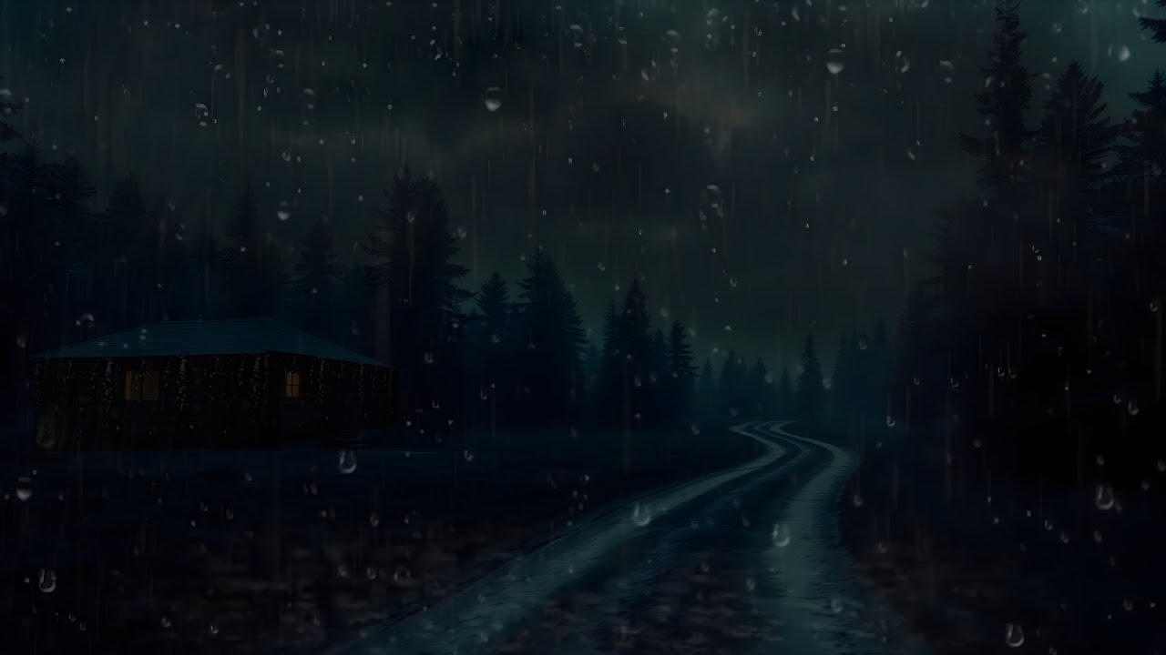 Relax and Fall Asleep in Minutes – Heavy Rain with Thunder All Night ...