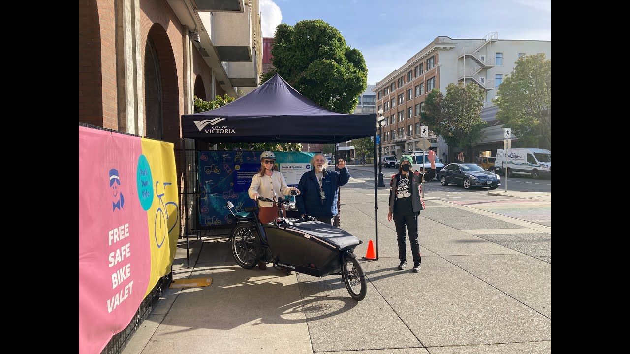 Downtown Victoria Bike Valet 2022 Pilot Results - YouTube