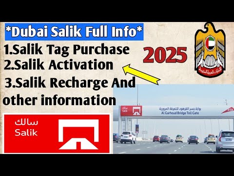 How To Get A Salik Card in Dubai | How To Register Salik account |How ...