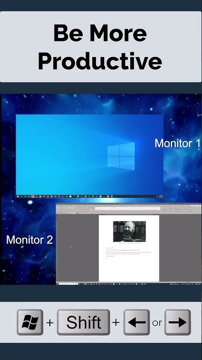 Tips & Tricks - Move Windows Between Multiple Monitors - YouTube