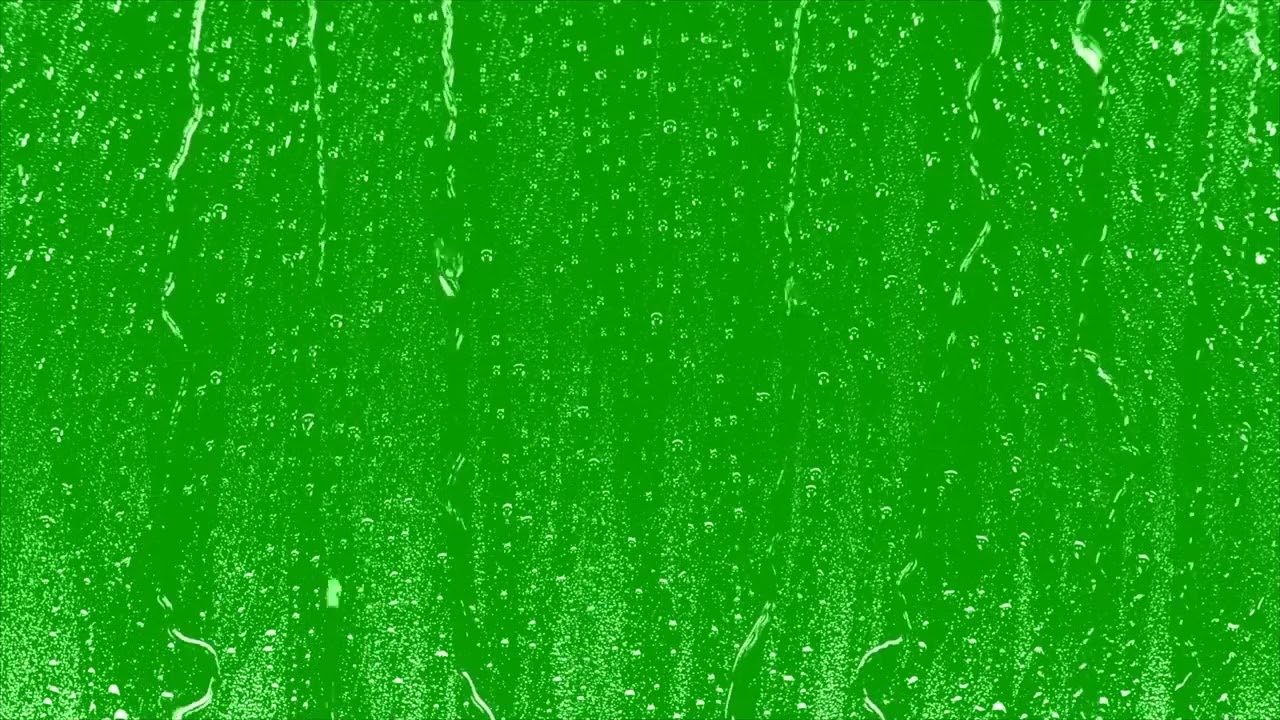 4k Rain Falling Green Screen Water Drops On Screen Effects with ...