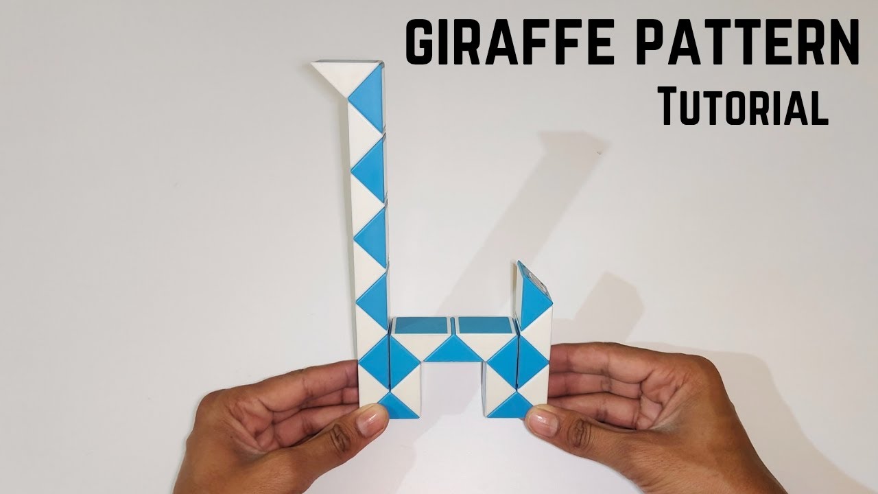 Make a giraffe pattern on snake cube | Suhail Khan - YouTube
