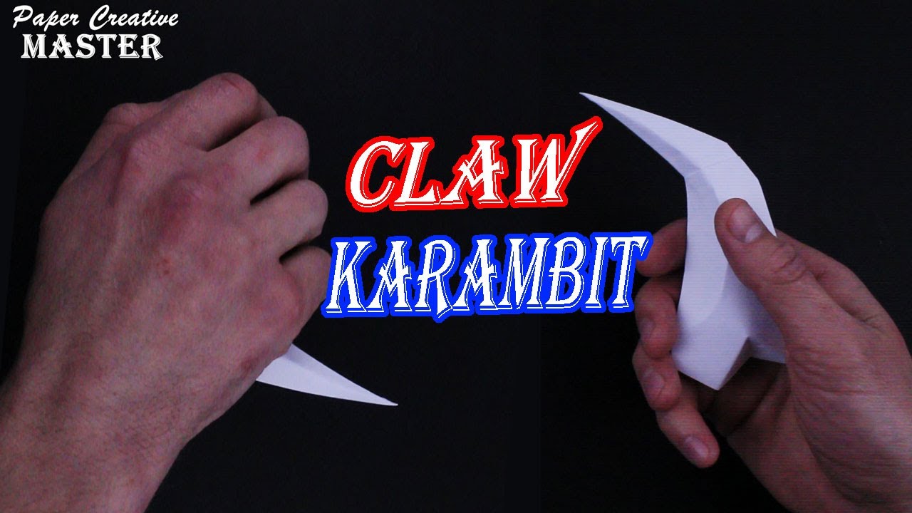 How to make a claw out of paper - YouTube