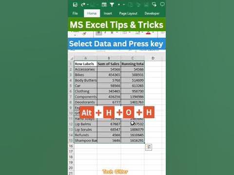 MS Excel Tips &Tricks - YouTube