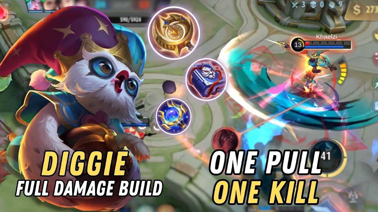One Pull One Kill Diggie Gameplay | Diggie Full Damage Build | Diggie ...