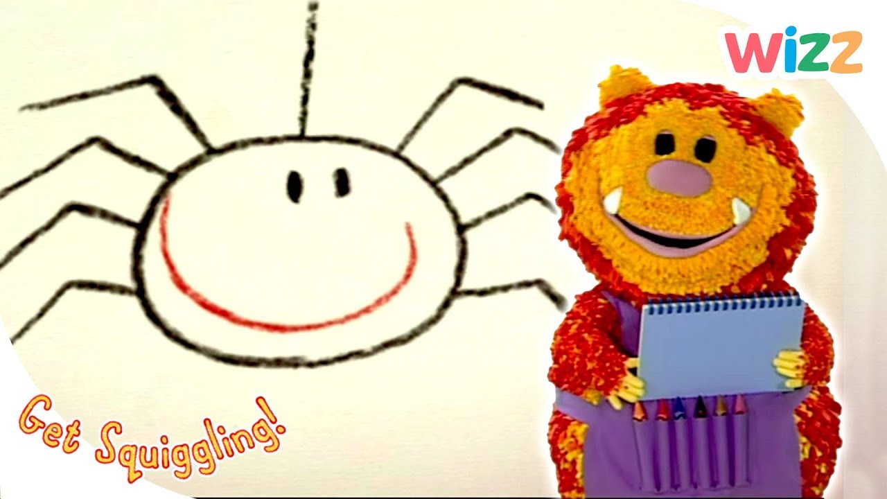 Get Squiggling - How to Draw a Spider | How to Draw | Wizz | Cartoons ...