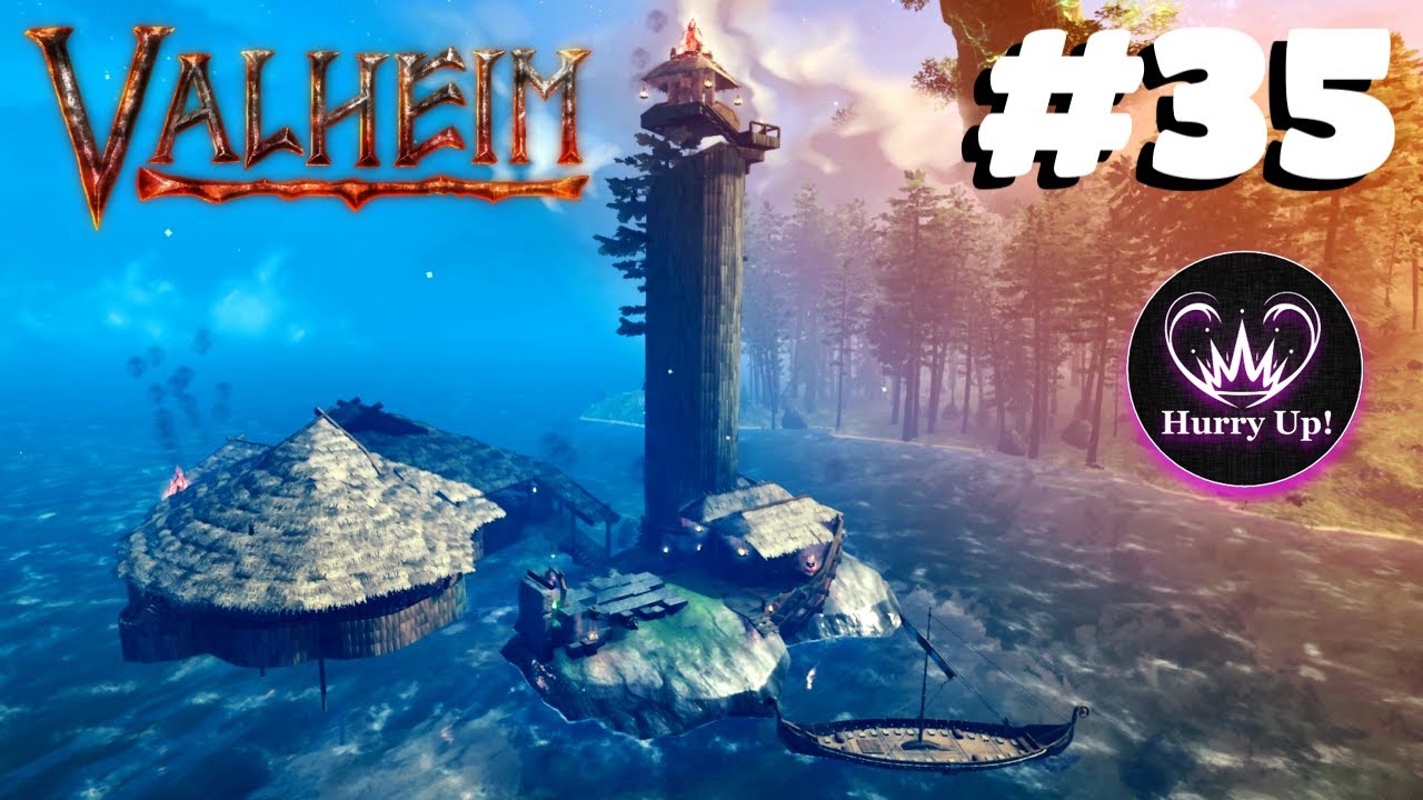 #35 VALHEIM | CONSTRUINDO CASA EM CIMA DA ÁGUA | TEATRO | SOLO GAMEPLAY ...