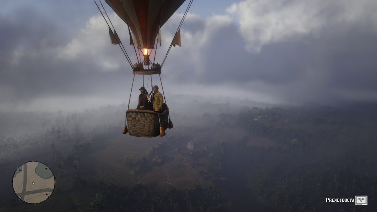 Arthur rides a hot air balloon - Icarus and Friends Mission (Red Dead ...