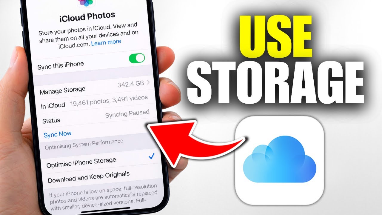 How To Use iCloud Storage Instead Of Phone Storage - YouTube