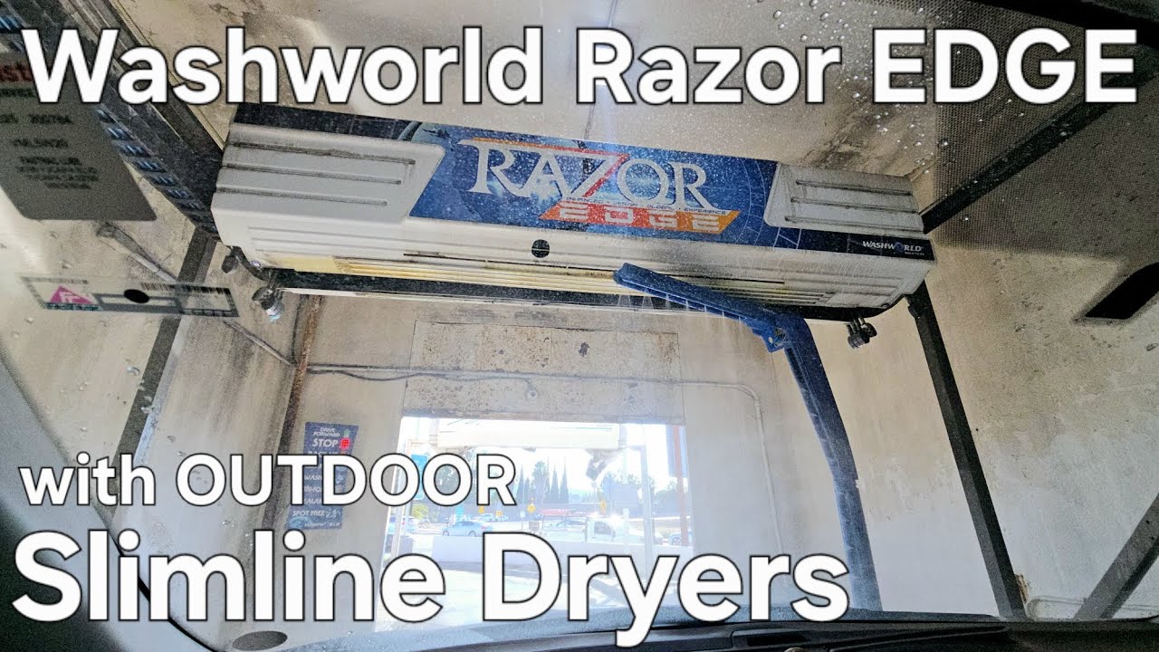 Washworld Razor EDGE w/ Outdoor Ryko Slimline Dryers - YouTube
