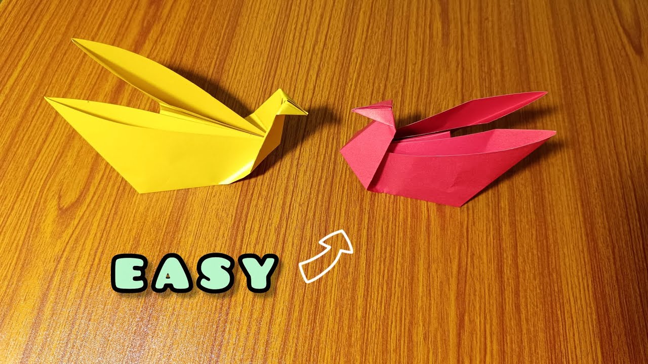 How to Make Easy Paper Swan | Paper craft easy | Diy paper Swan ...