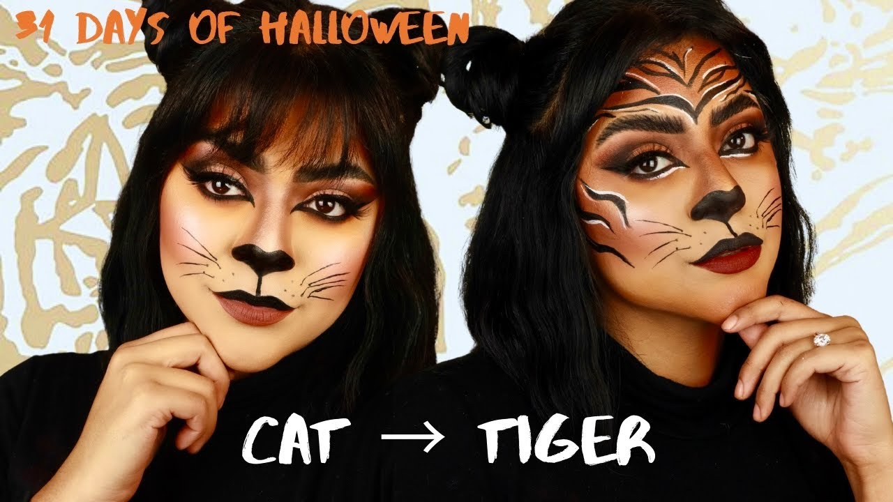 Halloween Tiger Makeup