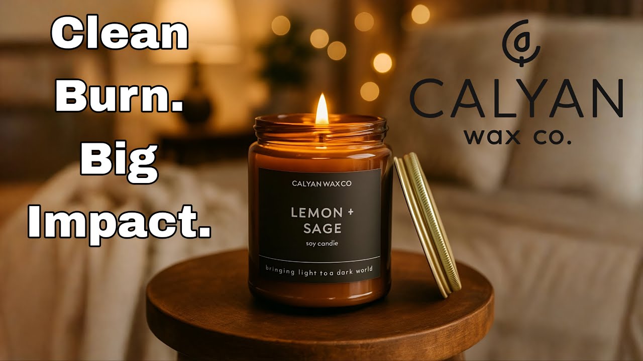 Calyan Wax Co. Soy Candle: Scent, Style, & Sustainability! - YouTube