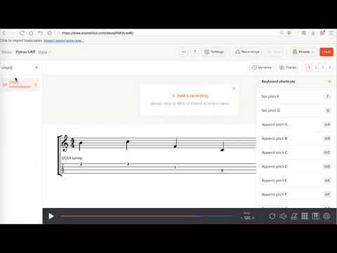 !MF Tutorial free Account SOUNDSLICE- UKE 4 link TAB+psani not ...