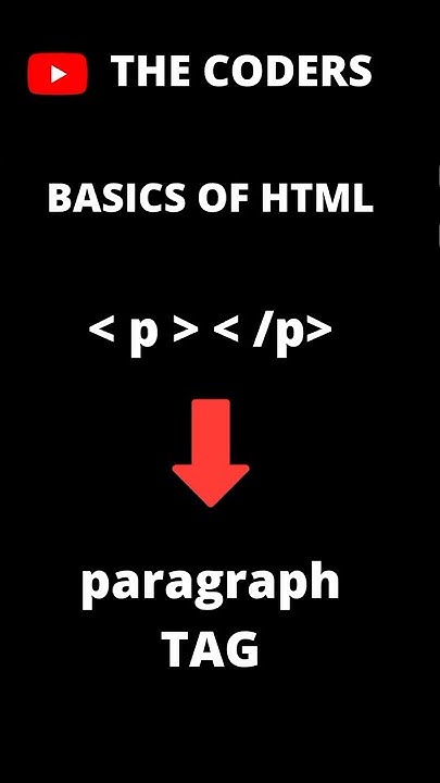 Html Basics Part-I #thecoders #htmltips #htmlcsstutorial - YouTube