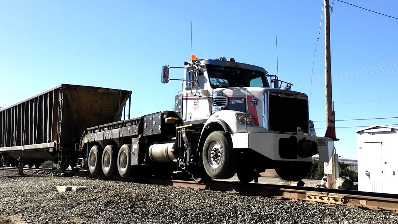 Brandt Rail Truck with loads - Oceano and Grover Beach - YouTube