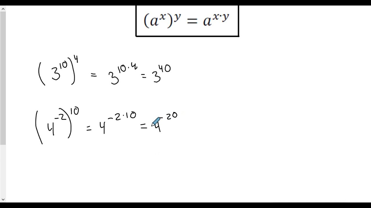 Matematik 2b: Repetition av potenser och potensregler - YouTube