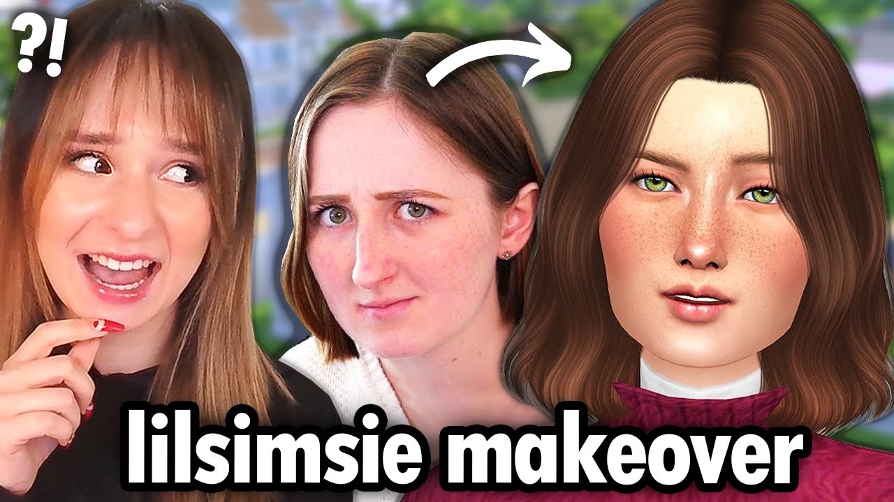 I tried giving lilsimsie a REALISTIC MAKEOVER... - YouTube