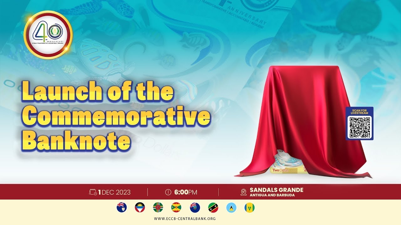 ECCB Launch of Commemorative EC$2 Note - YouTube