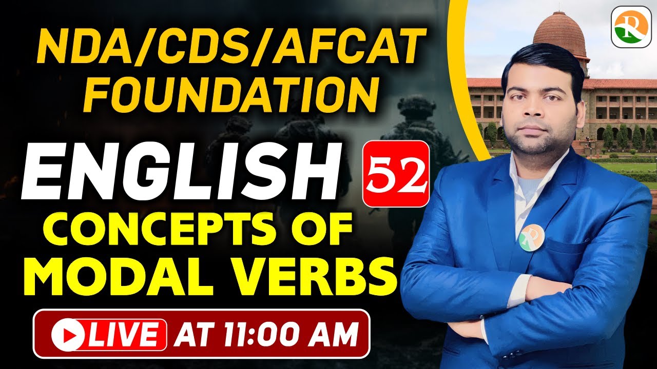 Modal verbs -1 for NDA | NDA online Classes | NDA/CDS English Class ...