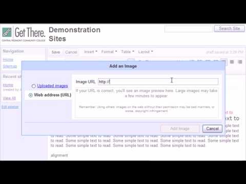 Edit web pages using Google Sites tools for students - YouTube