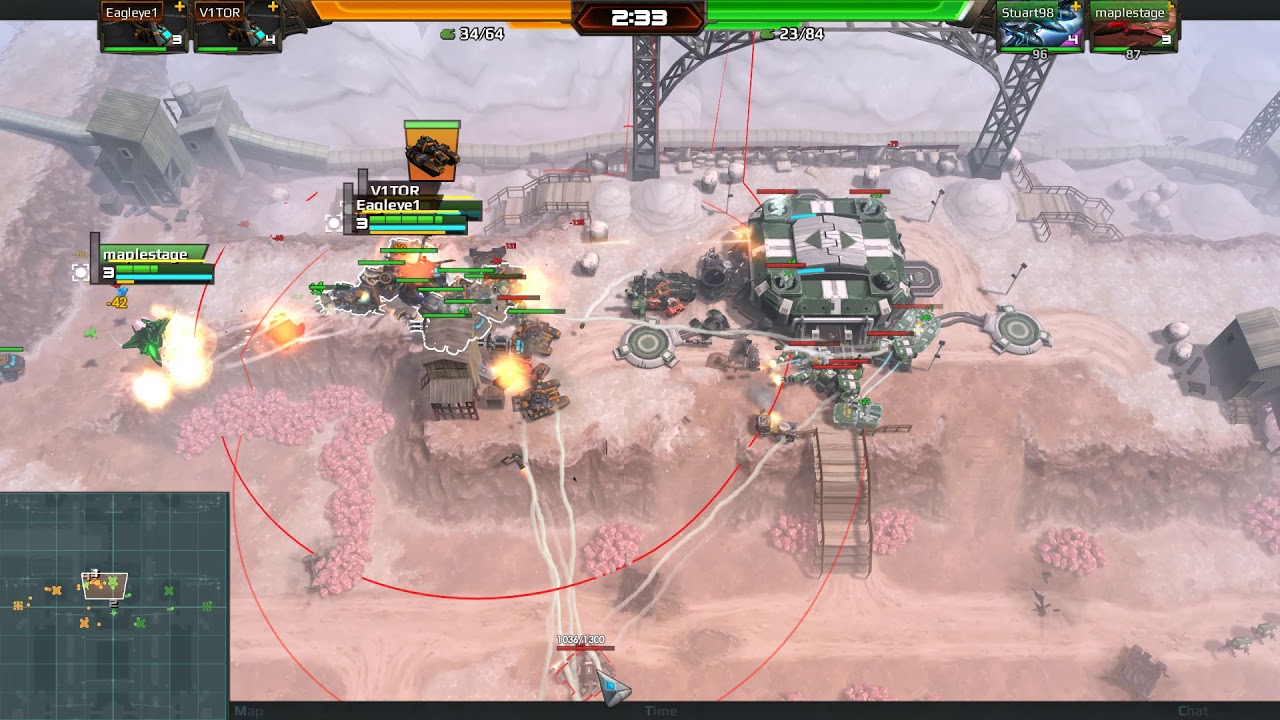 AirMech Strike 2v2: V1TOR Eagleye1 v Stuart98 maplestage - Game 1: Salt ...