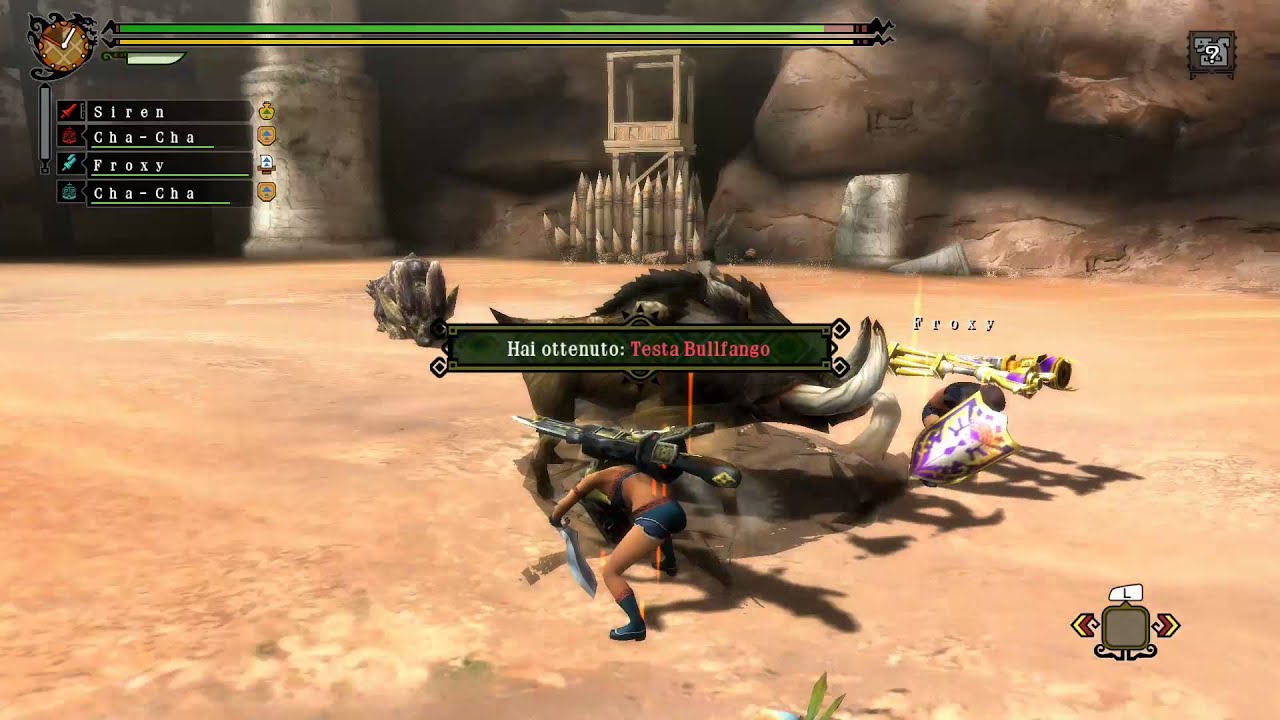 Missione evento uccidi 20 Bullfango Lance e GL Wii U Monster Hunter 3 ...