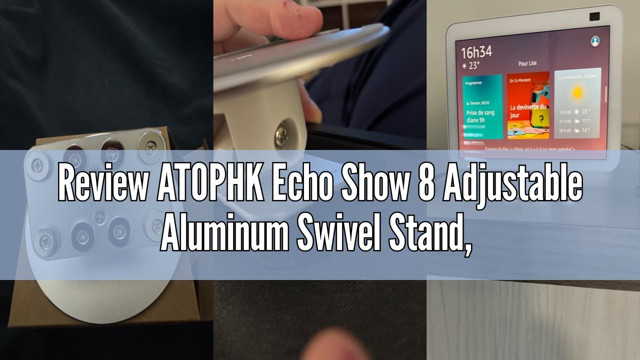 Review ATOPHK Echo Show 8 Adjustable Aluminum Swivel Stand, Stand for ...