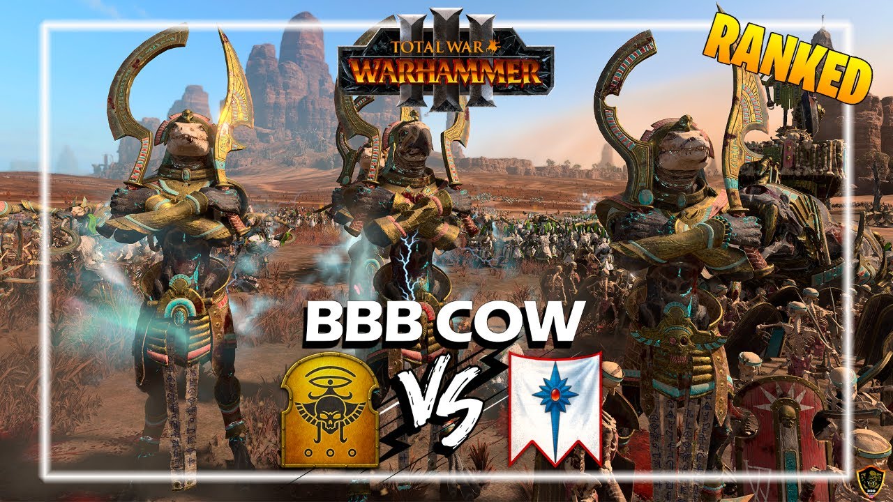 BBB COW REYES FUNERARIOS Vs ALTOS ELFOS/ TOTAL WAR WARHAMMER 3 ...