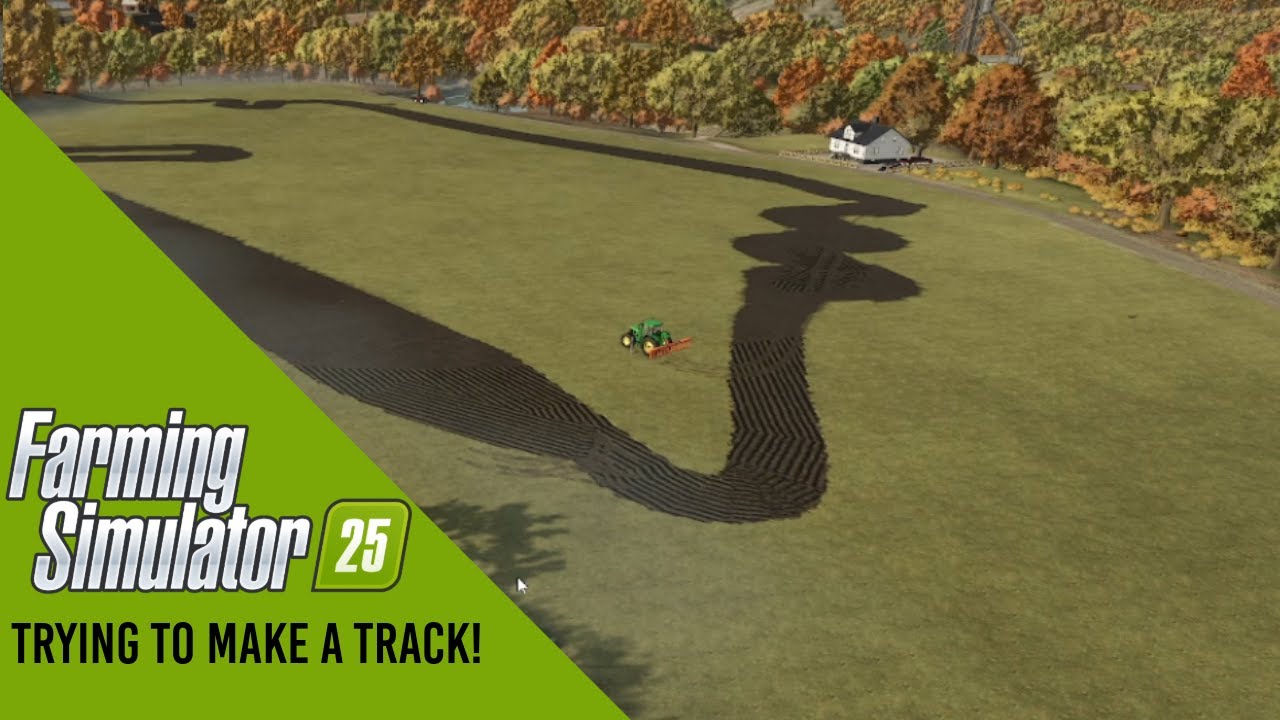 I tried to build a motocross track in farming simulator 2025! ( farming ...