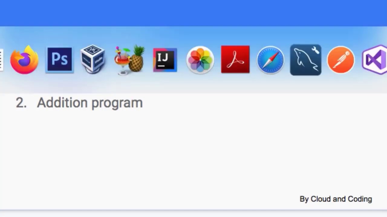 4 Simple Addition Program In C Language Variables Comments Youtube