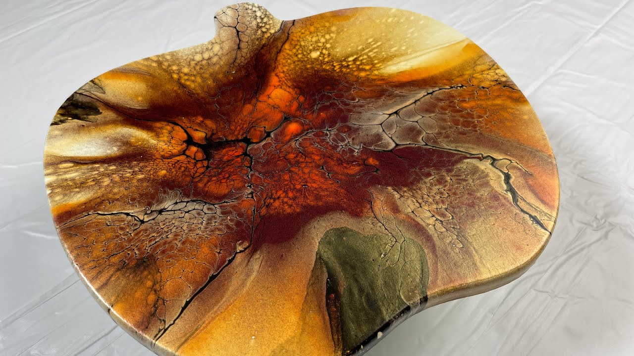 Fun Fall Pumpkin Lazy Susan with New TLP Pigments | Shelee Art Bloom ...