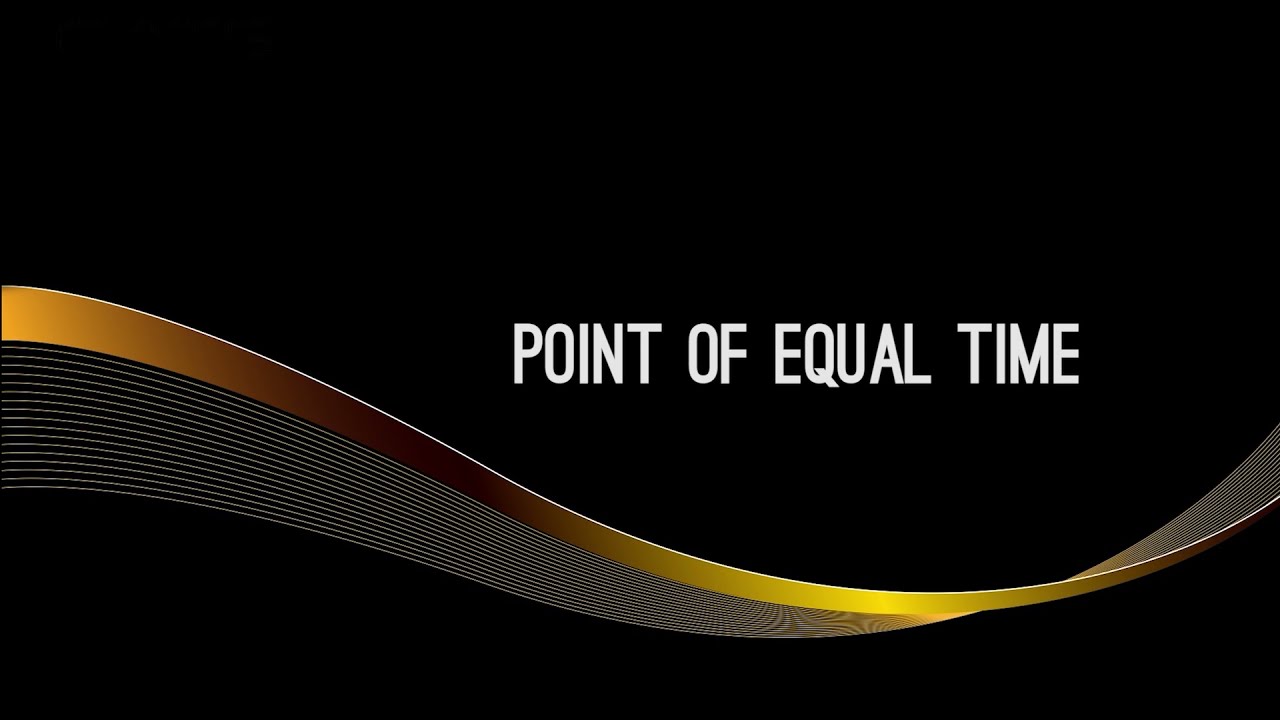 CATS ATPL General Navigation - Point of Equal Time - YouTube