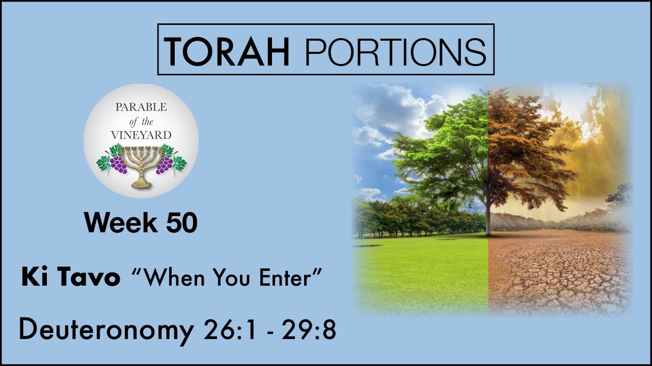 Torah Portions - Week 50 - Ki Tavo | כִּי-תָבוֹא l “When You Enter” - W ...
