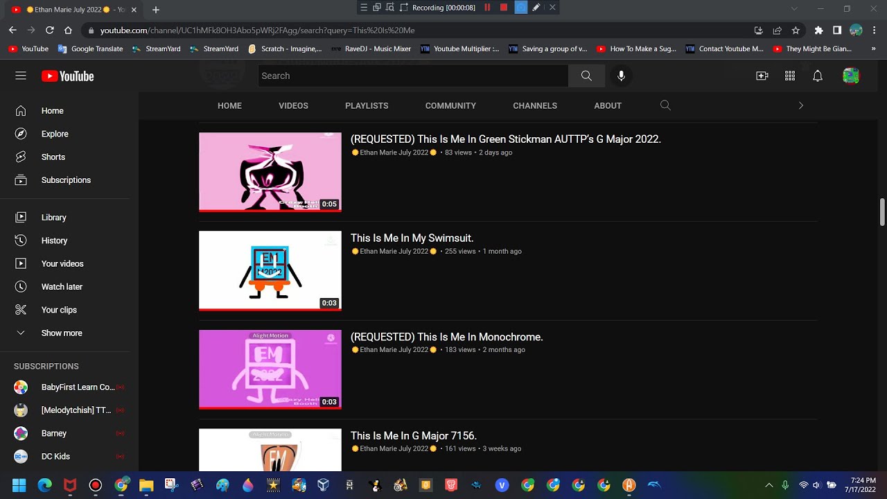 This Is Me In Ethan Marie Videos - YouTube