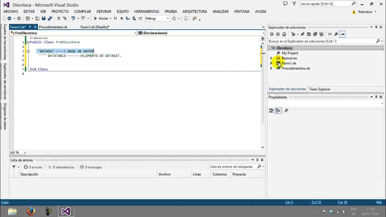3 | Diferencia entre base de datos dataset, datatable, datarow y datacolumn - YouTube