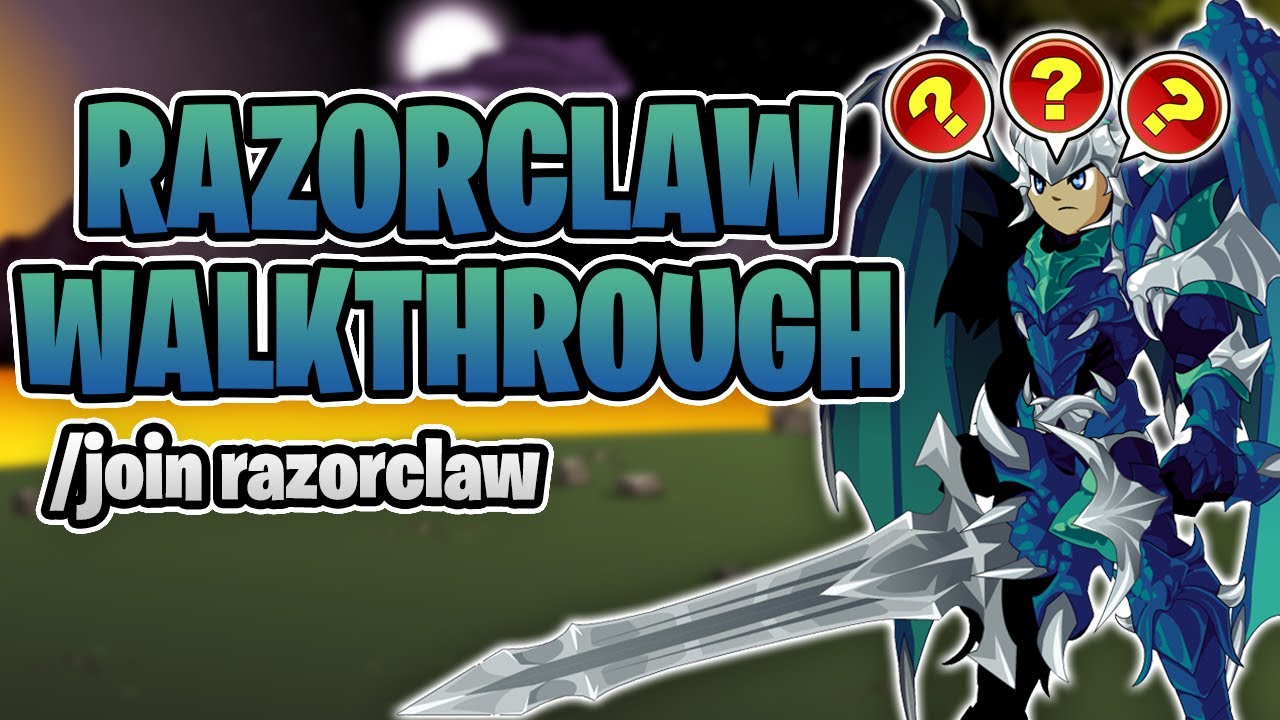 Razorclaw Quest Walkthrough /join razorclaw - AQW - YouTube