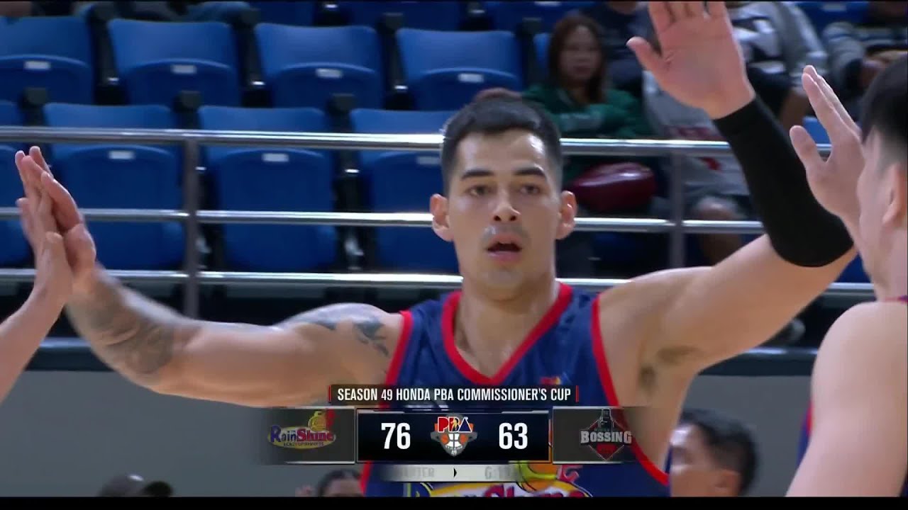 Caelan Tiongson RAINING BUCKETS in 3Q for RoS vs. Blackwater ☔️ | PBA ...