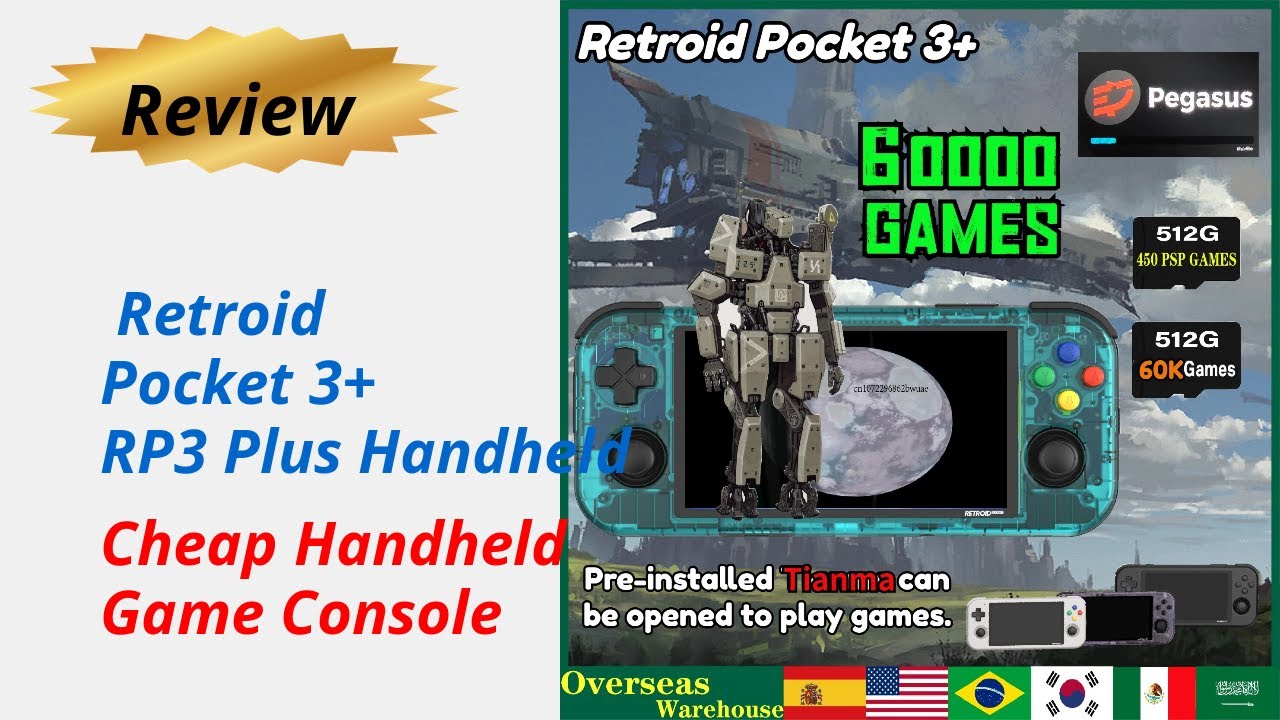 Review Retroid Pocket 3+ RP3 Plus Handheld - Cheap Handheld Game ...