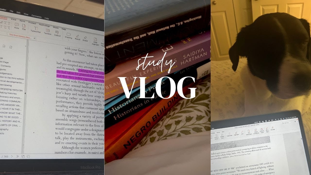 Study Vlog | Readings | Writing papers | Panera - YouTube