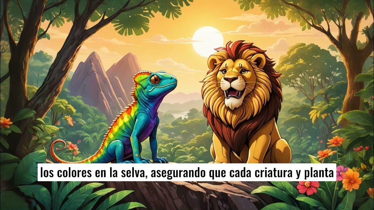 El Camaleón Mágico: ¡La Historia del Rey de los Colores! 🦎🌈 ...