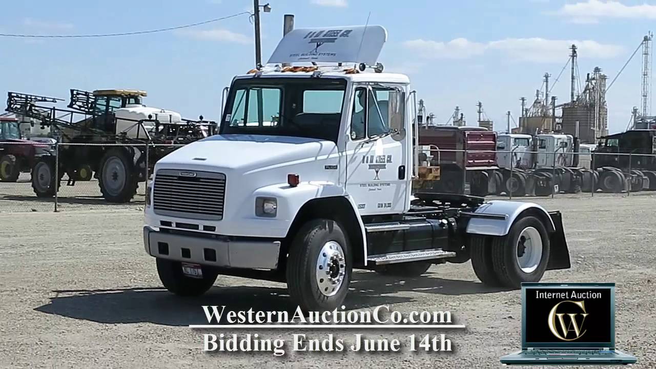818 2001 Freightliner FL106 Conventional For Sale At Auction! - YouTube