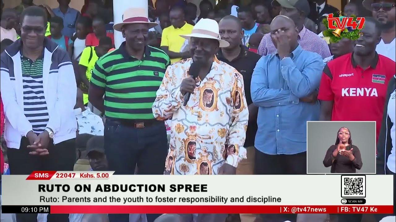 President Ruto Breaks His Silence On The Rising Cases Of Abductions - YouTube