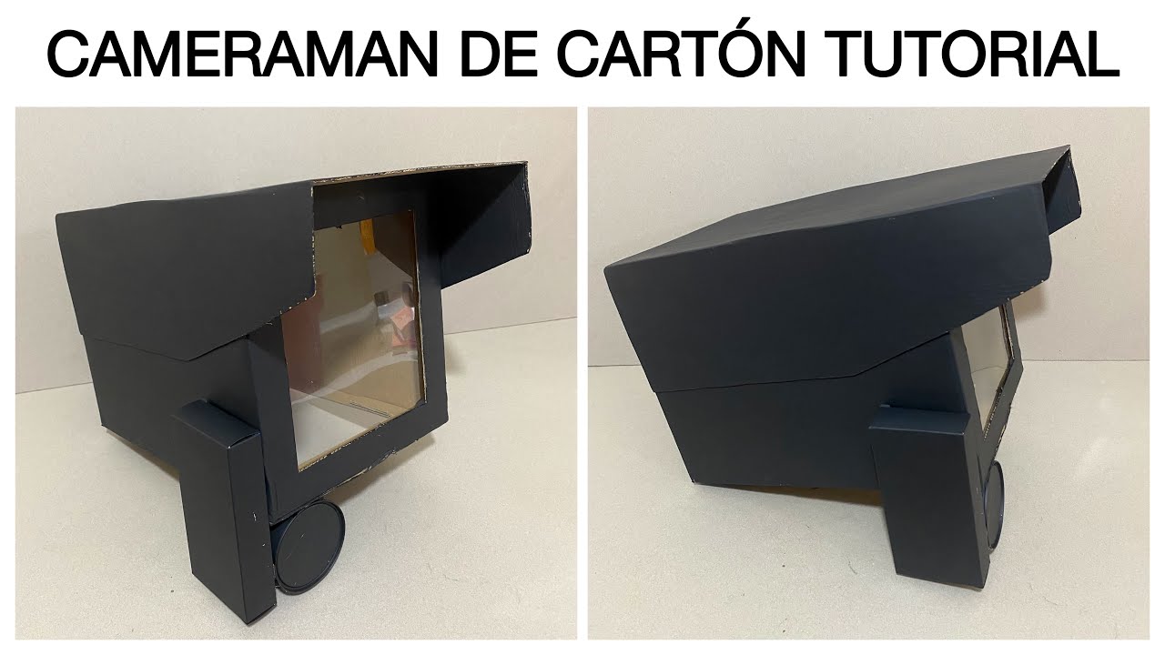 Cómo hacer a CAMERAMAN de cartón | Haz a hombre cámara 🎥 utilizando ...